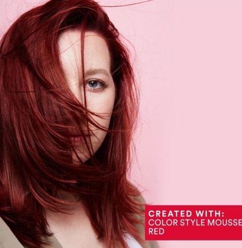 Indola Color Style Mousse, pianka koloryzująca, Czerwona/Red, 200 ml ...